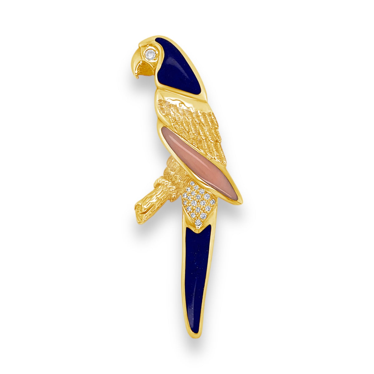 Gemstone Parrot Pin – CJ Inc.