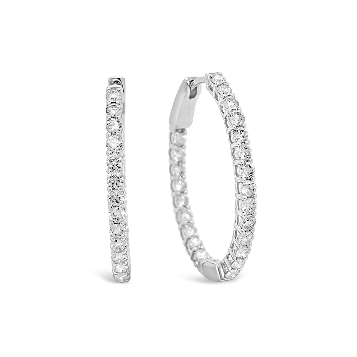 Diamond Inside-Out Hoops - 2.00CTW – CJ Inc.
