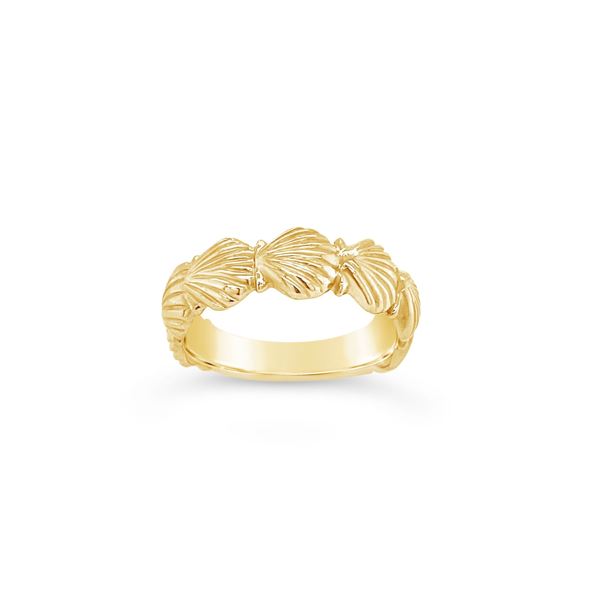 Scallop Shell Band Ring – CJ Inc.