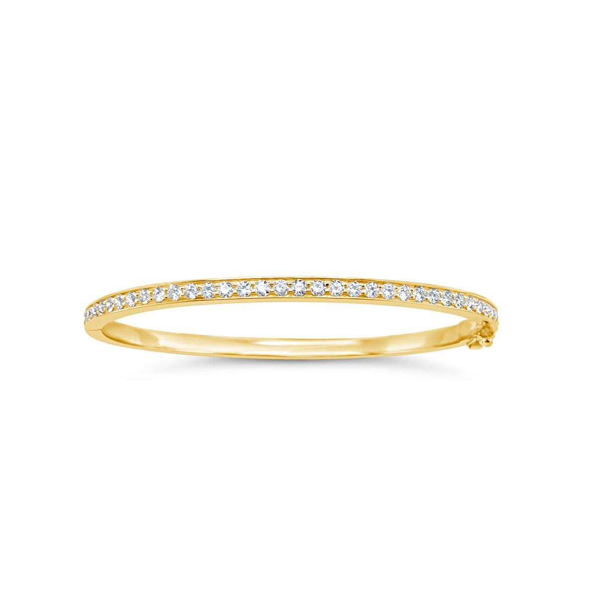 Classic Diamond Hinged Bangle – CJ Inc.
